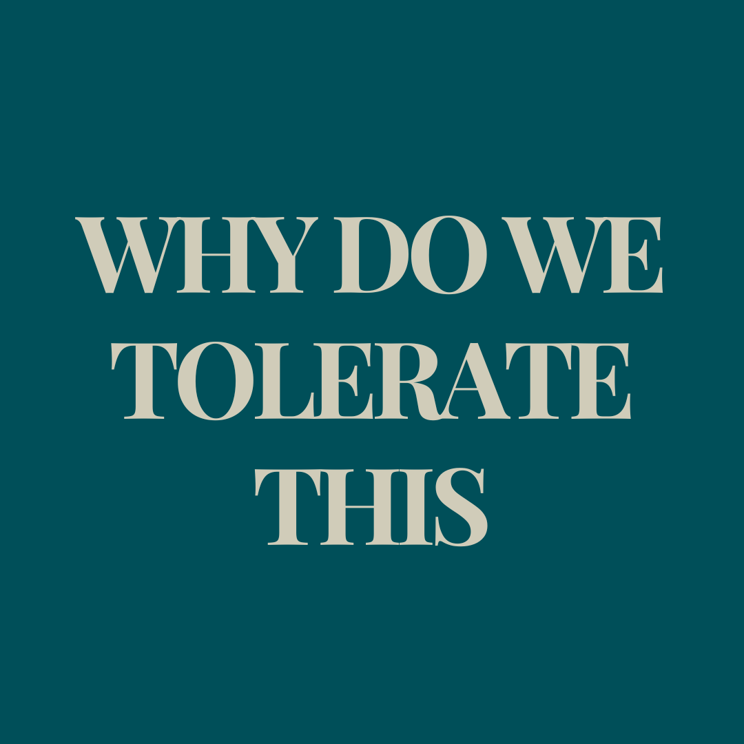 Why Do We Tolerate This? - Venture Community Services
